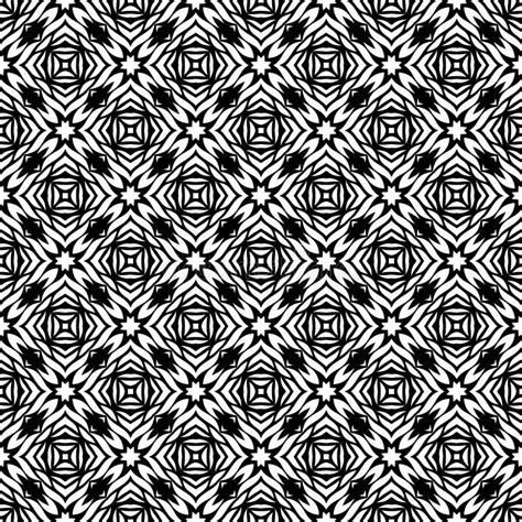 Seamless Black And White Geometric Pattern Design Arts Background Design Stock Vector
