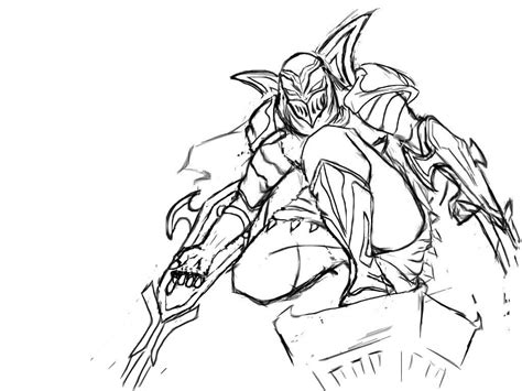 Zed Sketch By K D X On DeviantArt