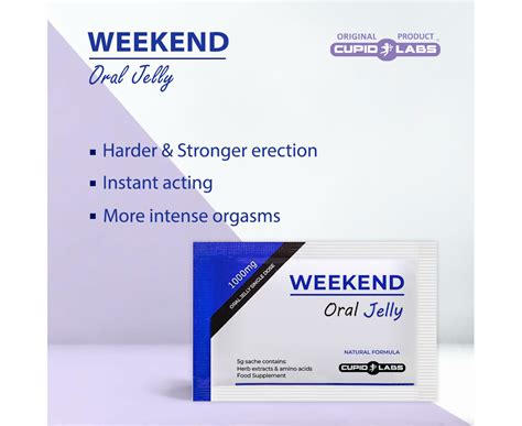 Fin De Semana Oral Jelly Para Erecciones Fuertes 10 Sobres Entrega