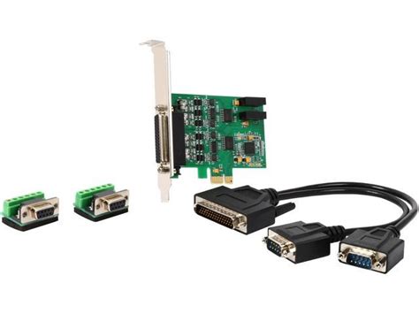 SYBA IO Crest Port RS Serial PCI Express Card DB Female Panel Mountable Field Terminator