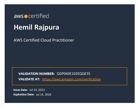 Hemil Rajpura On Linkedin Aws Cloudpractitioner Awscertified