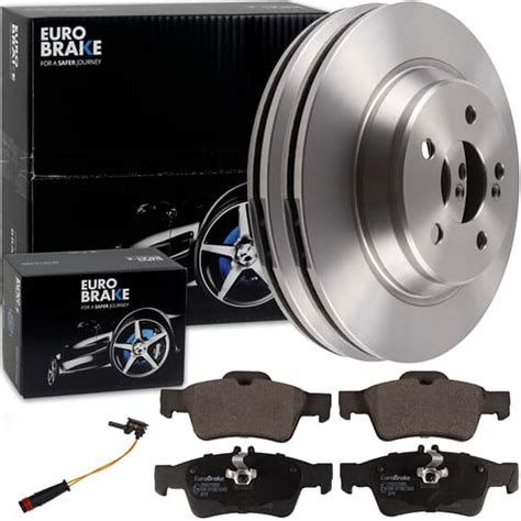 EuroBrake BREMSSCHEIBEN BELÄGE HINTEN passend für MERCEDES W212 C218 X218