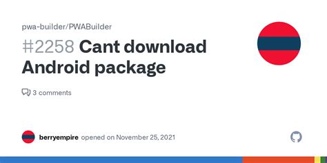 Cant Download Android Package · Issue 2258 · Pwa Builderpwabuilder