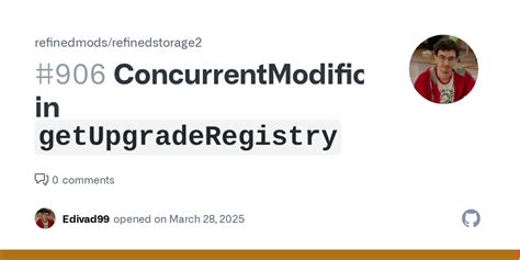 Concurrentmodificationexception In `getupgraderegistry` · Issue 906