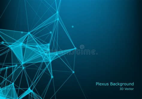 Technology Abstract Background With Connected Line And Dots Big Data Visualization Perspective
