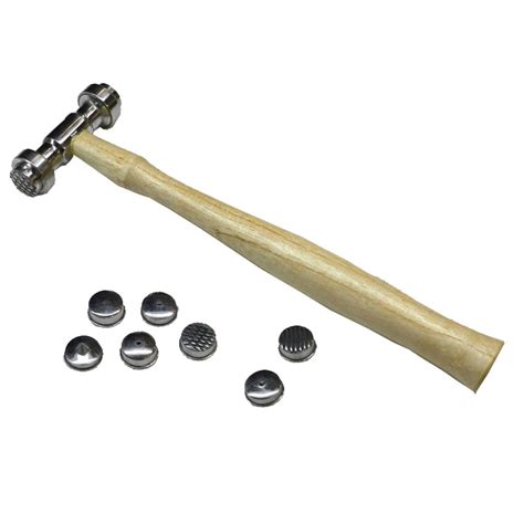 Texturing Hammer With 9 Faces Interchangeable Heads Design Texture