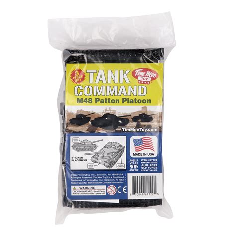 Timmee Toy Tanks For Plastic Army Men Black Ww2 3pc Made In Usa