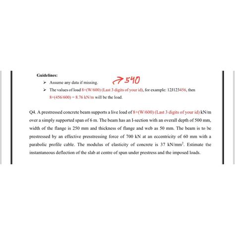 solved guidelines ﻿assume any data if missing 7540the