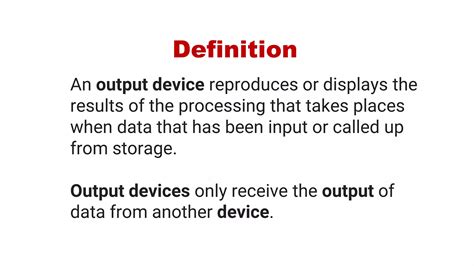computer output devices ppt