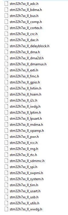 Solved Will Stm32h753 Support Ll Drivers Stmicroelectronics Community