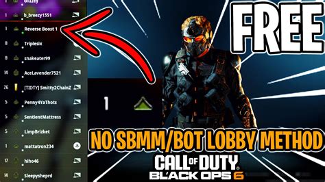 BLACK OPS 6 BOT LOBBY GLITCH | NO SBMM/RerverseBoost/2BOX METHOD - YouTube