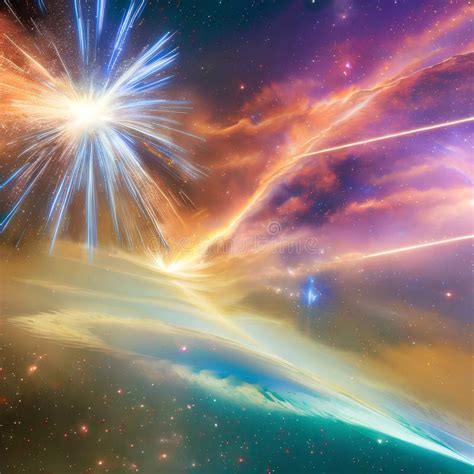A Cosmic Explosion Of Light And Energy With Stars And Galaxies