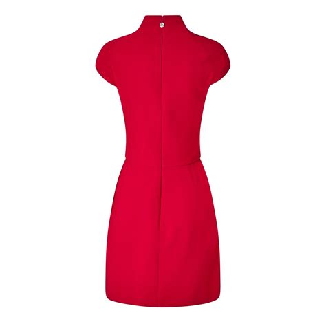 Versace Slit Mini Dress Women Lipstick Red Flannels