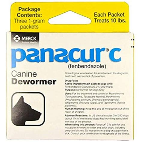 Panacur Dewormer Dosage For Puppies