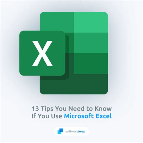 13 tips to master excel without breaking a sweat softwarekeep