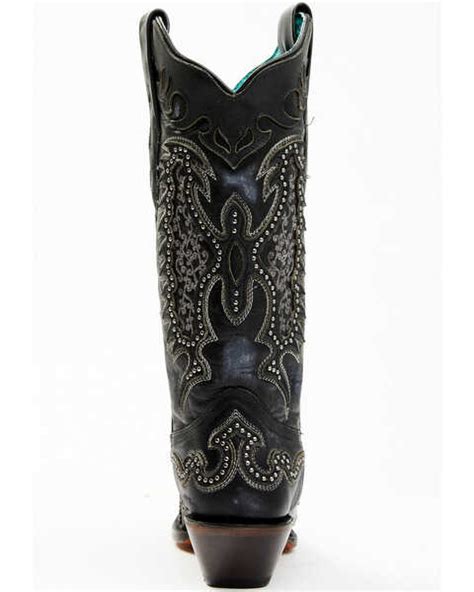 Corral Womens Overlay Western Boots Snip Toe