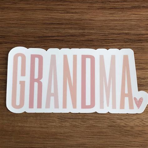 Grandma Sticker Personalized Sticker Grandma T For Grandma Cute