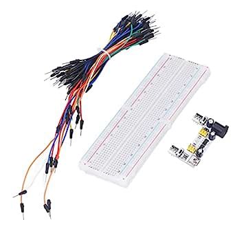 Amazon Com Breadboard Kit Multipurpose Female USB Socket Rails V V DC Output Tie