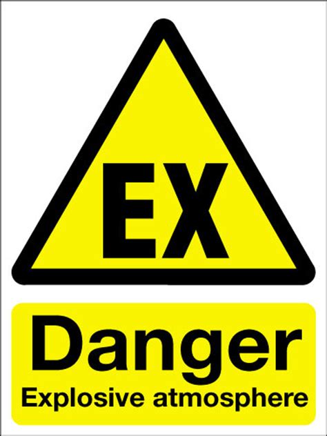 Danger Explosive Atmosphere Sign Signs 2 Safety