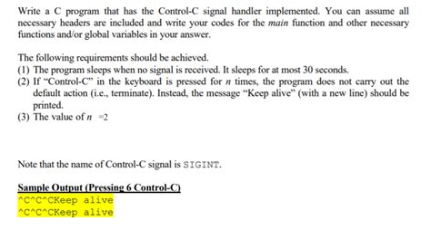 Solved Linux C Program Operating Systems Can Get The