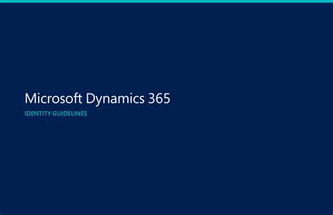 microsoft dynamics branding style guides