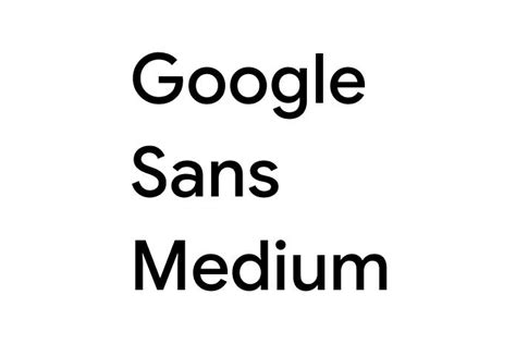 Google Sans Medium Font Free Font Download