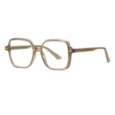 Womens Stylish Square Glasses Frame Acetate With Prescription Lenses