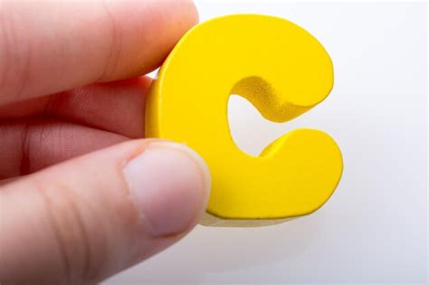 Premium Photo Letter Cube C Of Made Of Wood