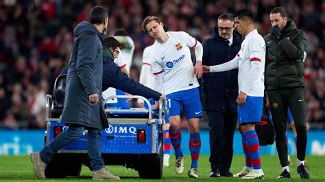Pedri Y Frenkie De Jong Salen Lesionados Frente Al Athletic Club Espn