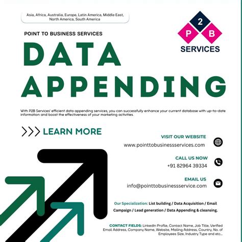 point to business services on linkedin dataappend datacleaning