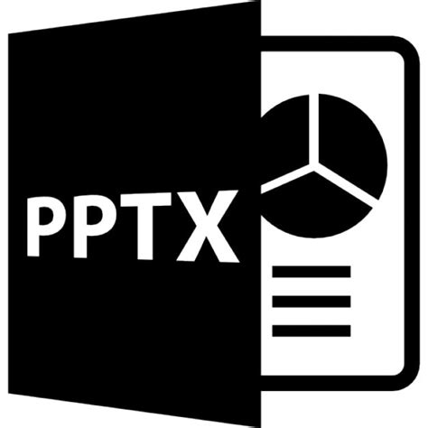 Pptx Presentation File Extension Icons Free Download