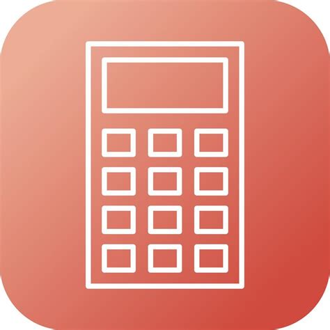 Beautiful Calculator Line Vector Icon 17212688 Vector Art At Vecteezy
