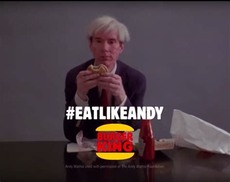 Yes That Was Really Andy Warhol In Burger Kings Super Bowl Commercial