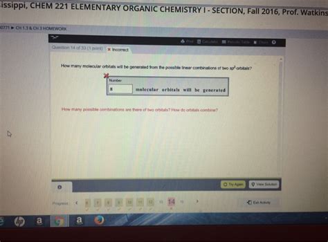 solved how many molecular orbitals will be generated from