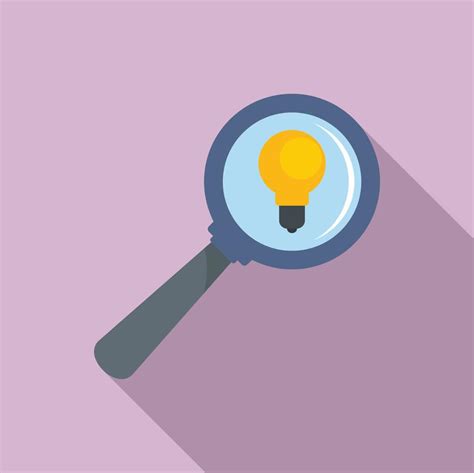 Icono De Lupa De Idea Estilo Plano 14580408 Vector En Vecteezy