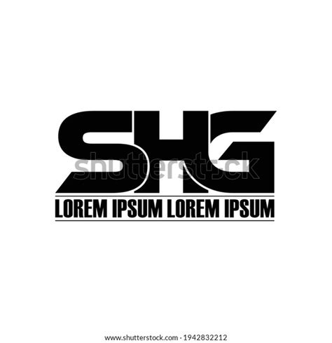 Shg Letter Monogram Logo Design Vector Stock Vector Royalty Free