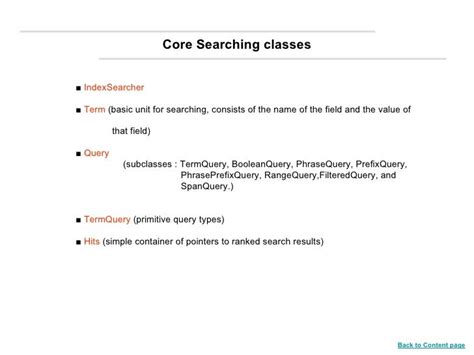 Lucene Basics