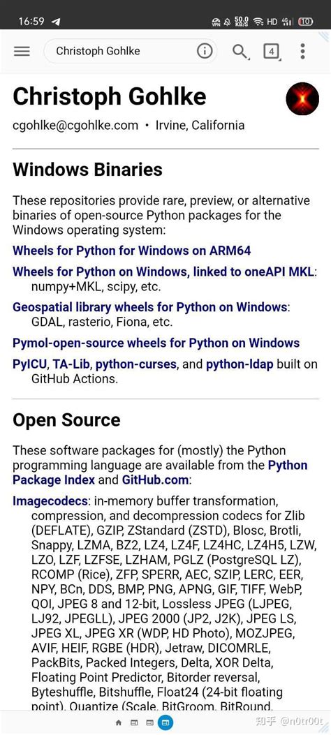 Lfd的python包wheel网站无了？ 知乎