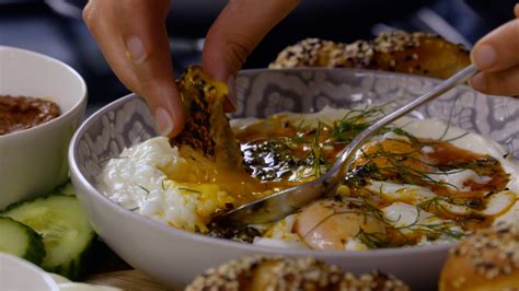 How To Make Turkish Cilbir And Simit Bread Dine And Discover Middle