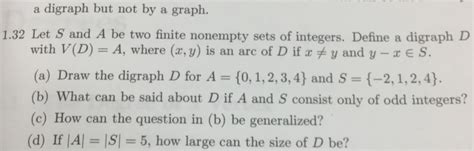 solved let s and a be two finite nonempty sets of integers