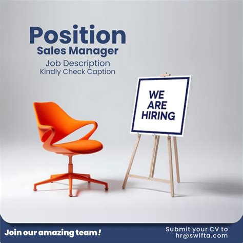 Swifta Systems On Linkedin Vacancy Role Sales Manager Job Description
