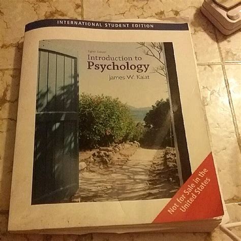 Introduction To Psychology By James W Kalat Eight Edition Hobbies