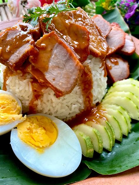 Khao Moo Dang Recipe Thai Red Pork Recipe Recipes Pork Recipes