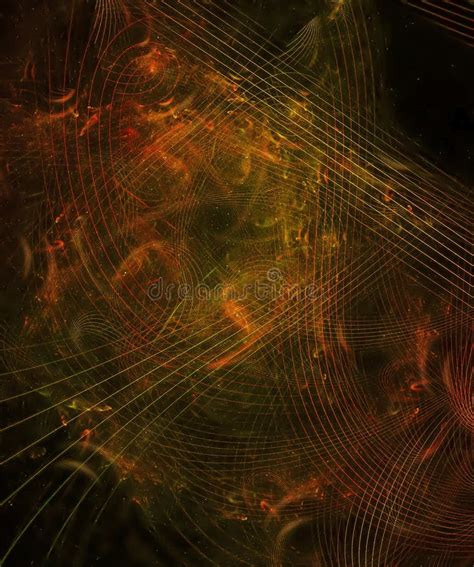 Abstract Fractal Intricate Fancy Visual Ray Energy Generated Future