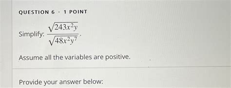 Solved QUESTION POINTSimplify X Y X Y Assume Chegg Com