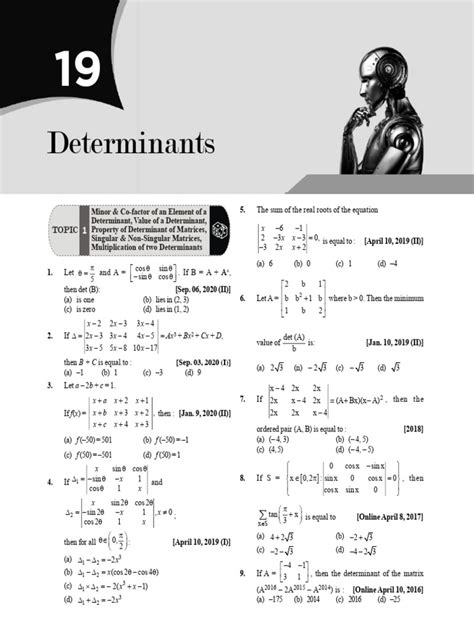 Determinants Pdf Matrix Mathematics Determinant