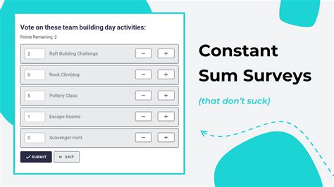constant sum survey method [explanation and real examples] opinionx