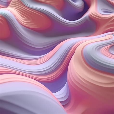 Premium AI Image D Render Of Abstract Flow