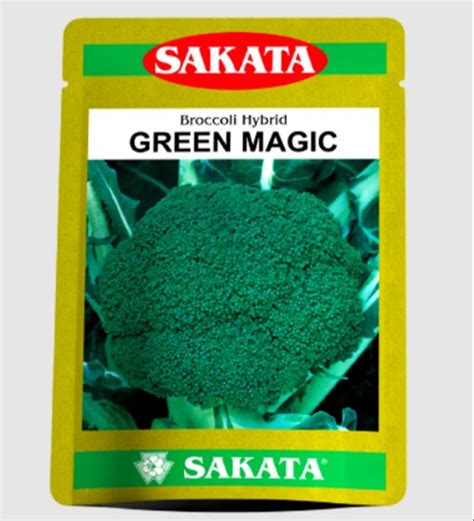Sakata F1 Green Magic Broccoli Hybrid Seed Packaging Type Packet