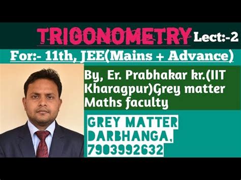 Trigonometry For Class Th JEE Mains Advance Lecture YouTube